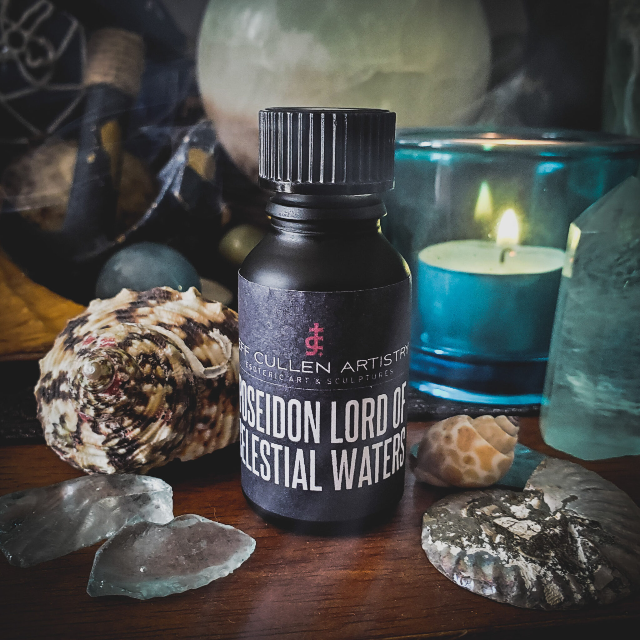 Poseidon, Lord of Celestial Waters Oil | Jeff Cullen Artistry